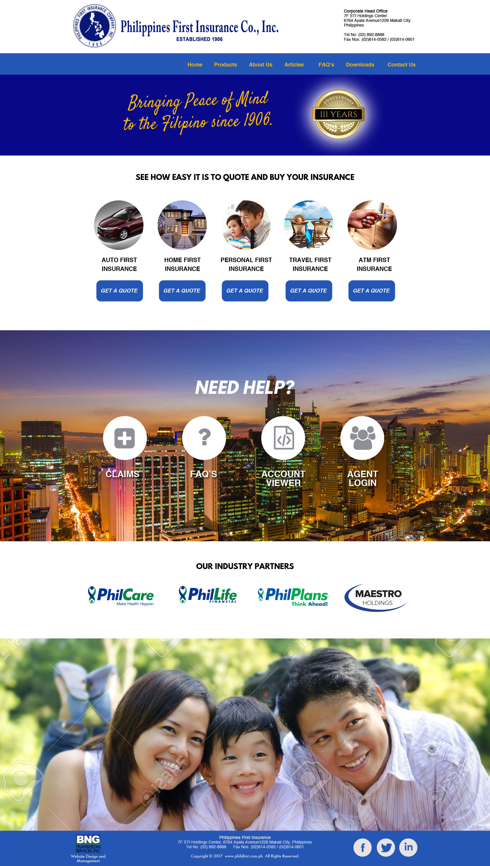 Philippines First Insurance Company - BNG Transmedia Services Inc.